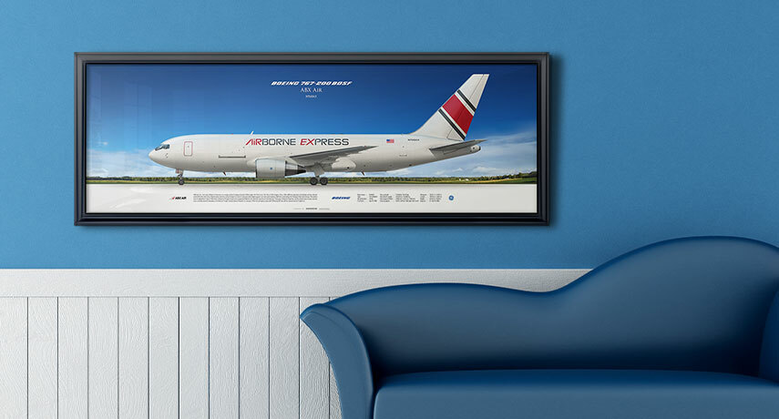 Gift for Pilots | Airliner profile prints | Aviaposter