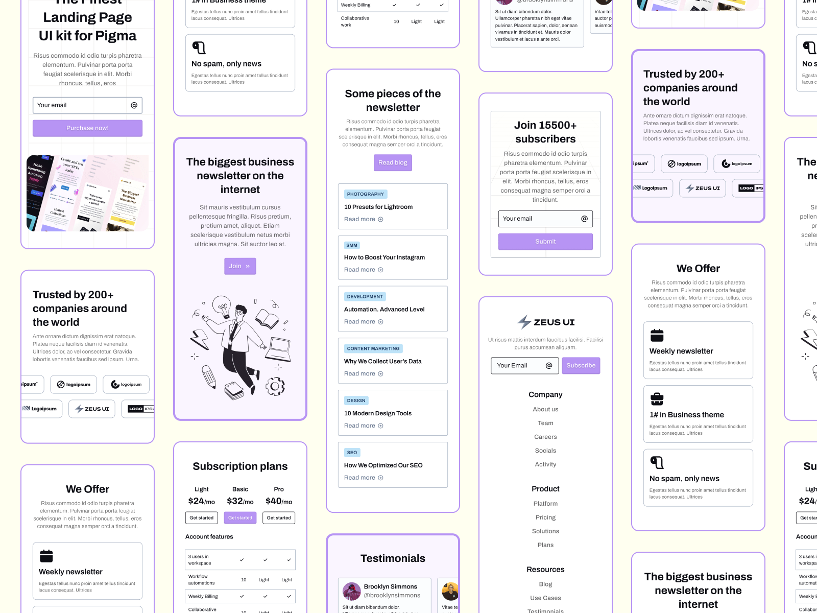 Free Figma templates - UI design resources for web, mobile, and desktop