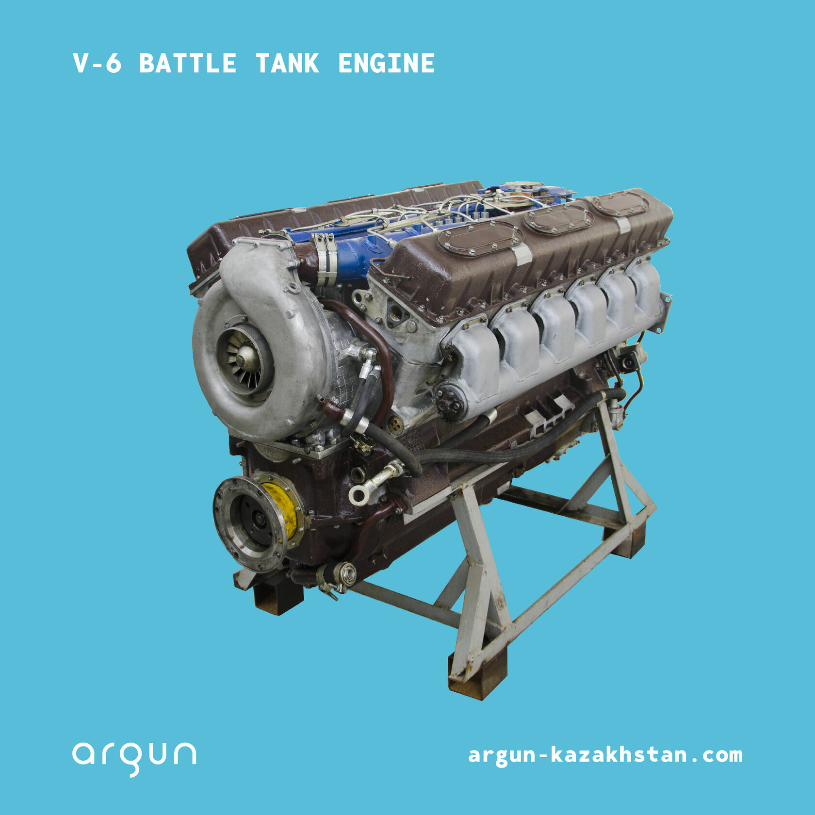 V-6 battle tank engine | license | shipping - ARGUN