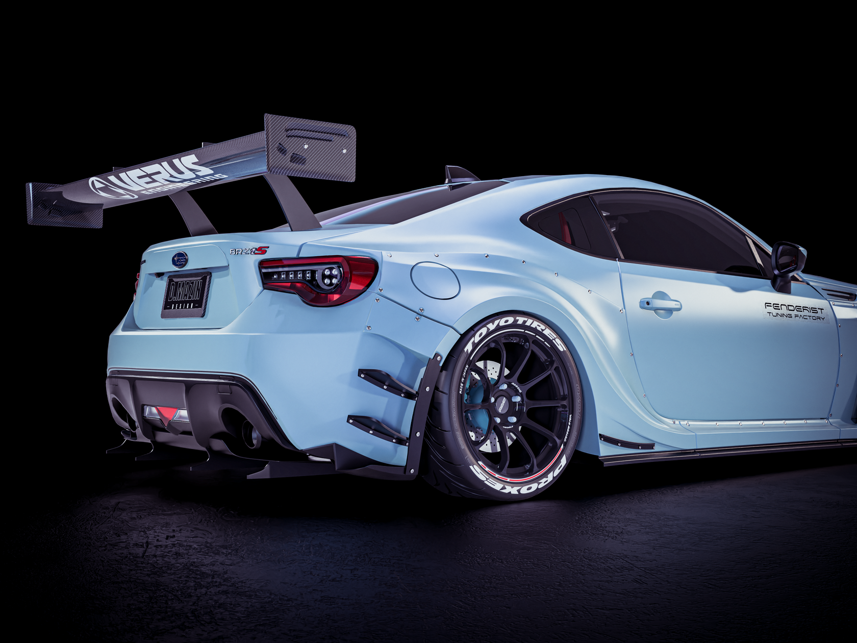 Full FENDERIST SPEC R kit / WIDE BODY KIT SUBARU BRZ 2017-2020
