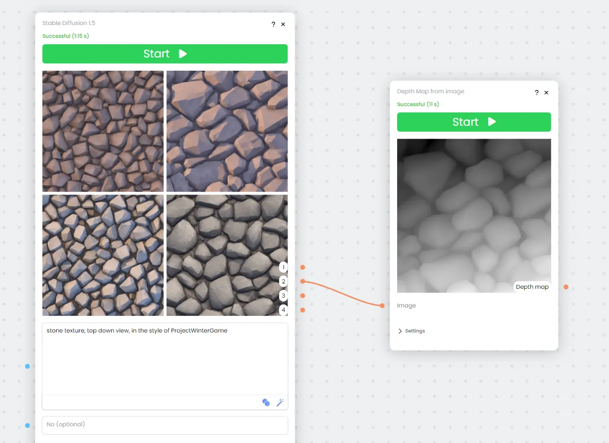 Seamless texture from text
