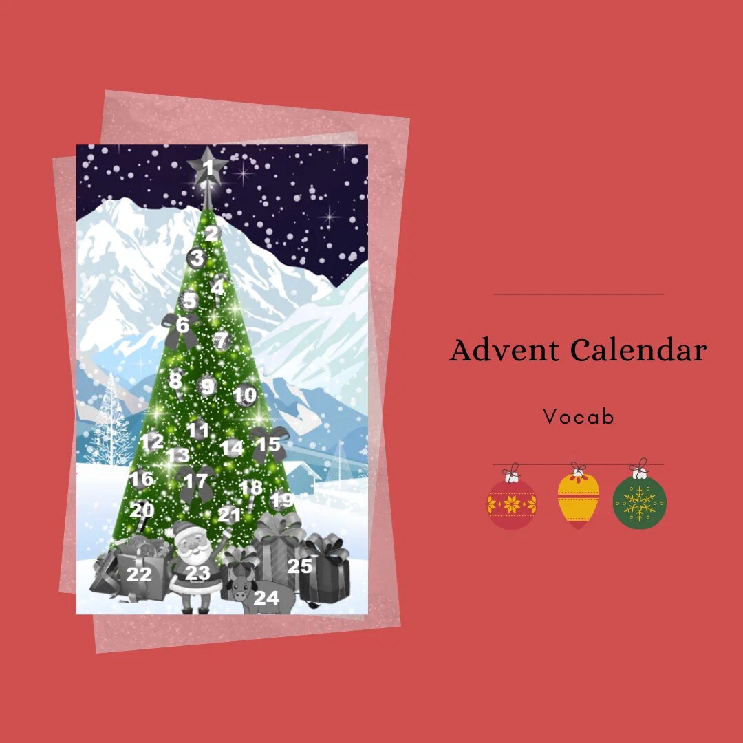 Christmas ESL Advent Calendar. 8 Days