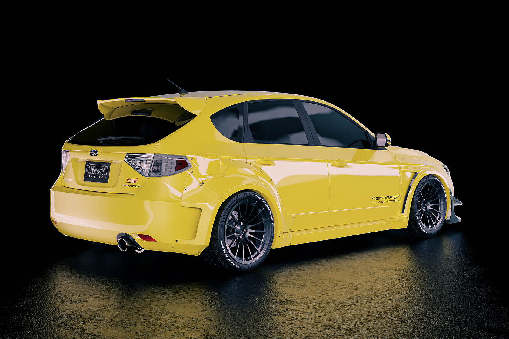 FENDERIST SPEC S BUMPER CANNARDS SUBARU IMPREZA GH 07-12