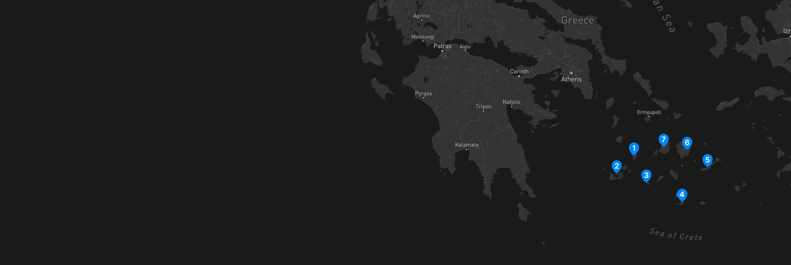 Greece routes - Cyclades islands (from Paros)