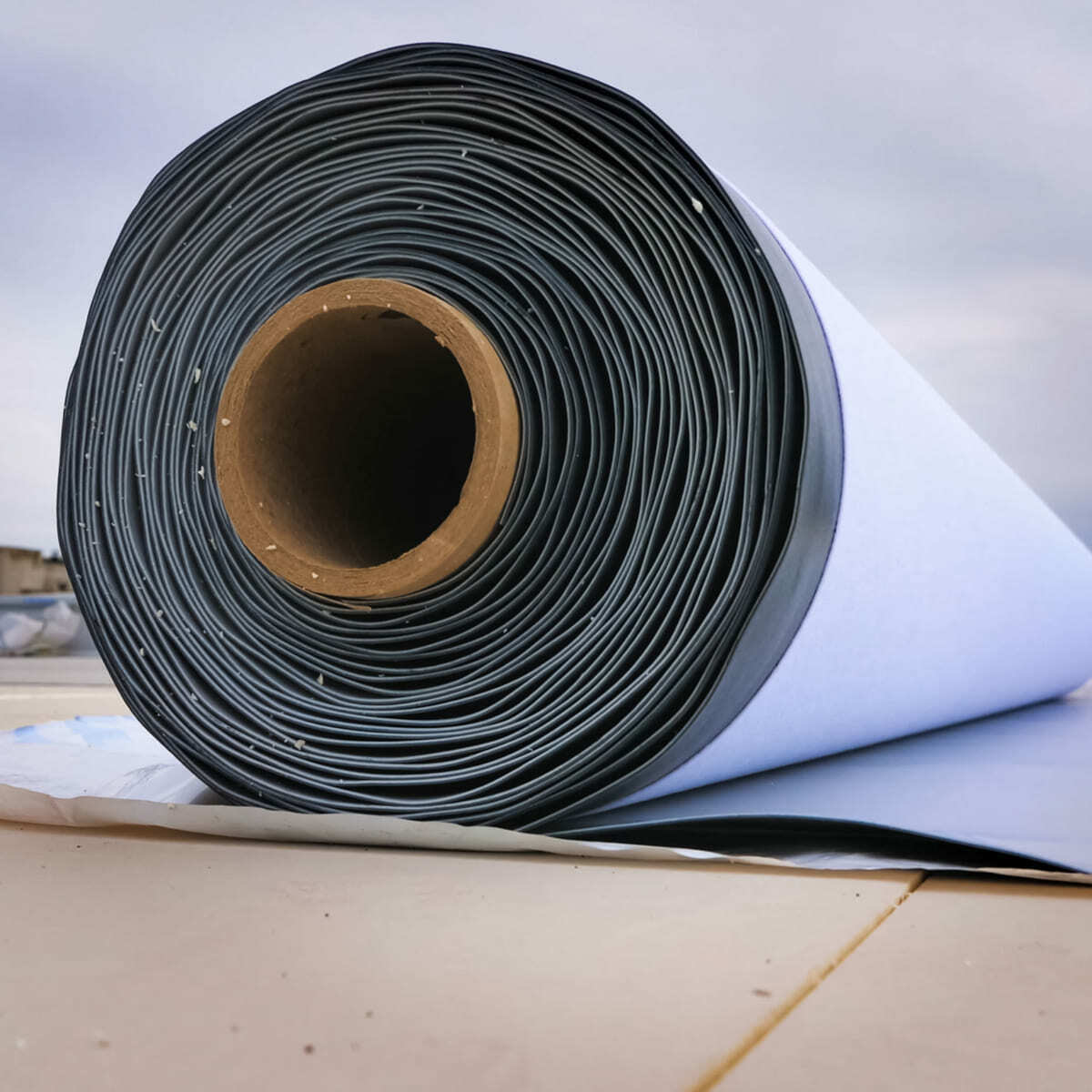 Steam and waterproofing materials, windproofing films, profiled membranes