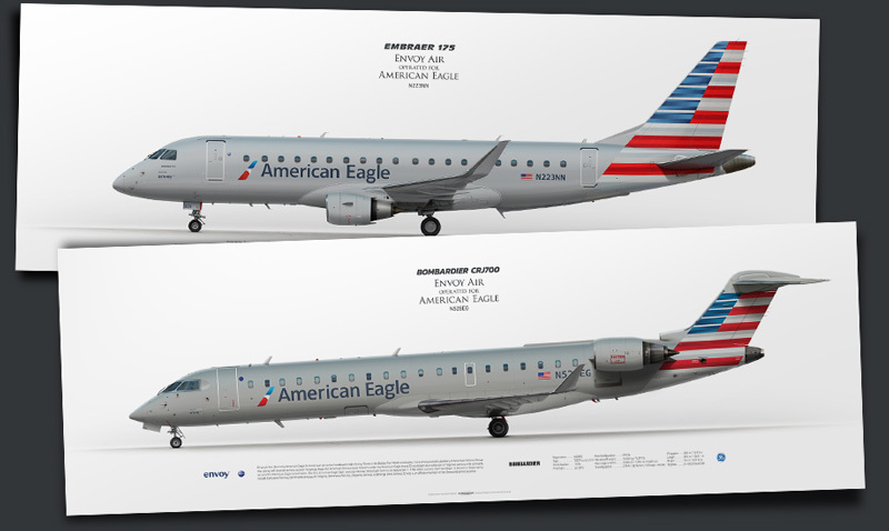 Aviation Posters | Aviaposter | Civil airplane profile prints