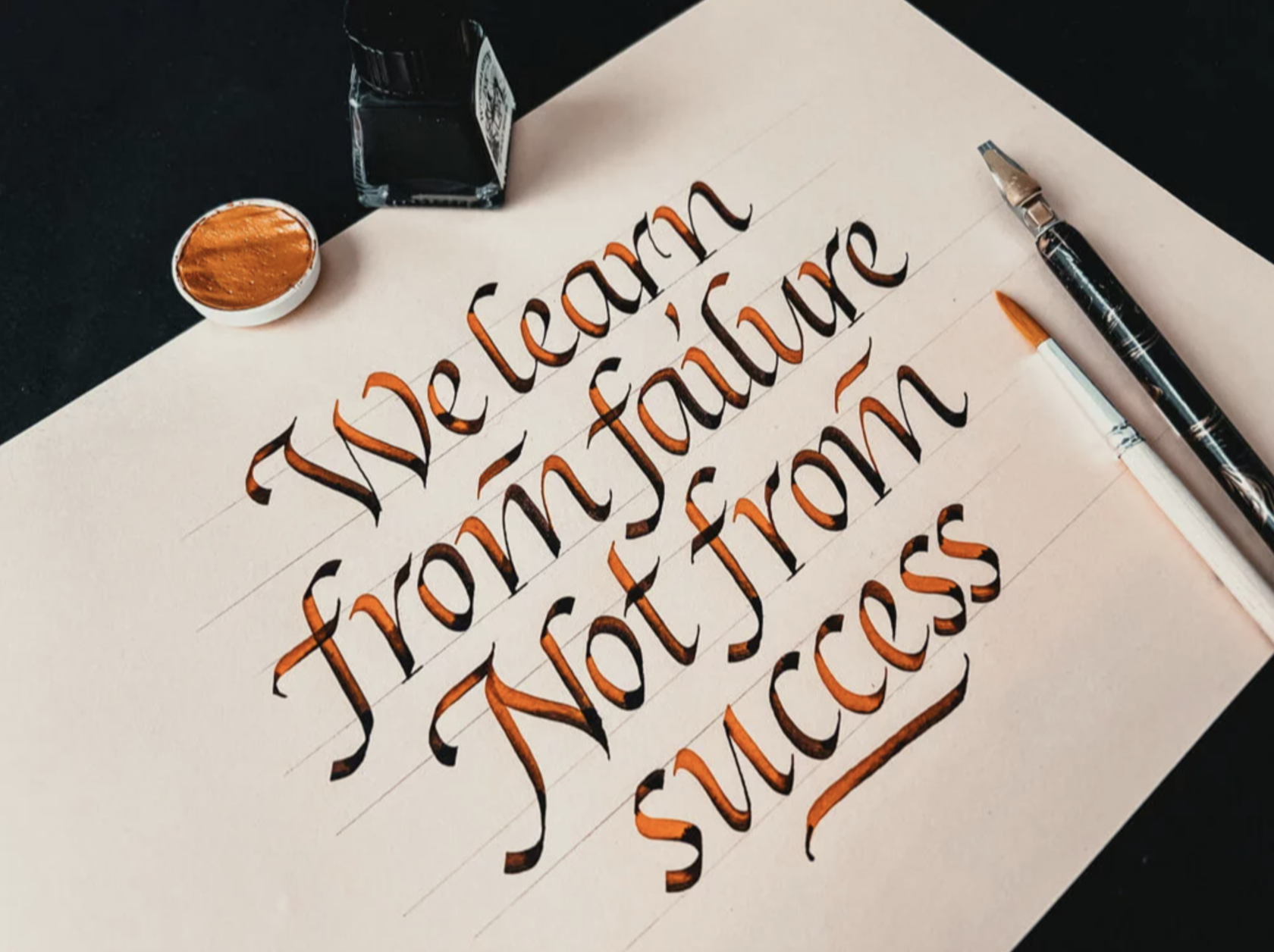 Learning calligraphy