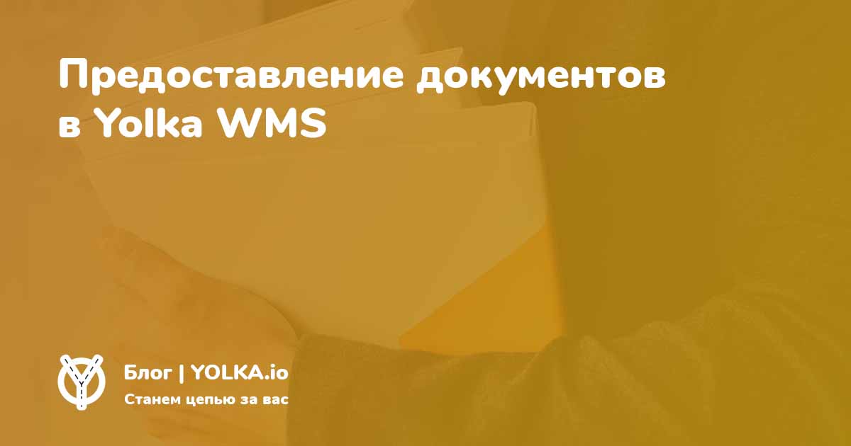 Документы в Yolka WMS
