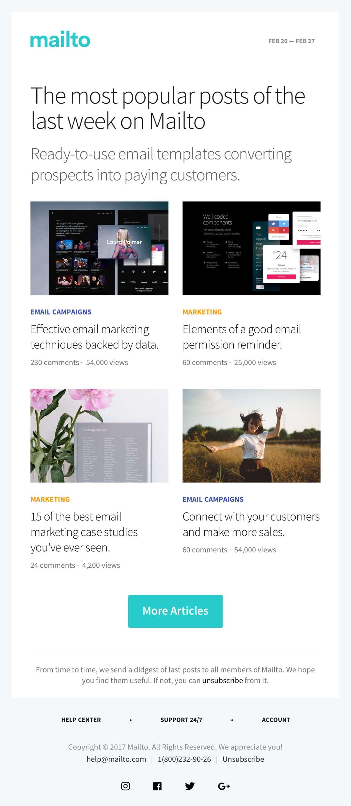 Mailto Free - Responsive Free Email Templates