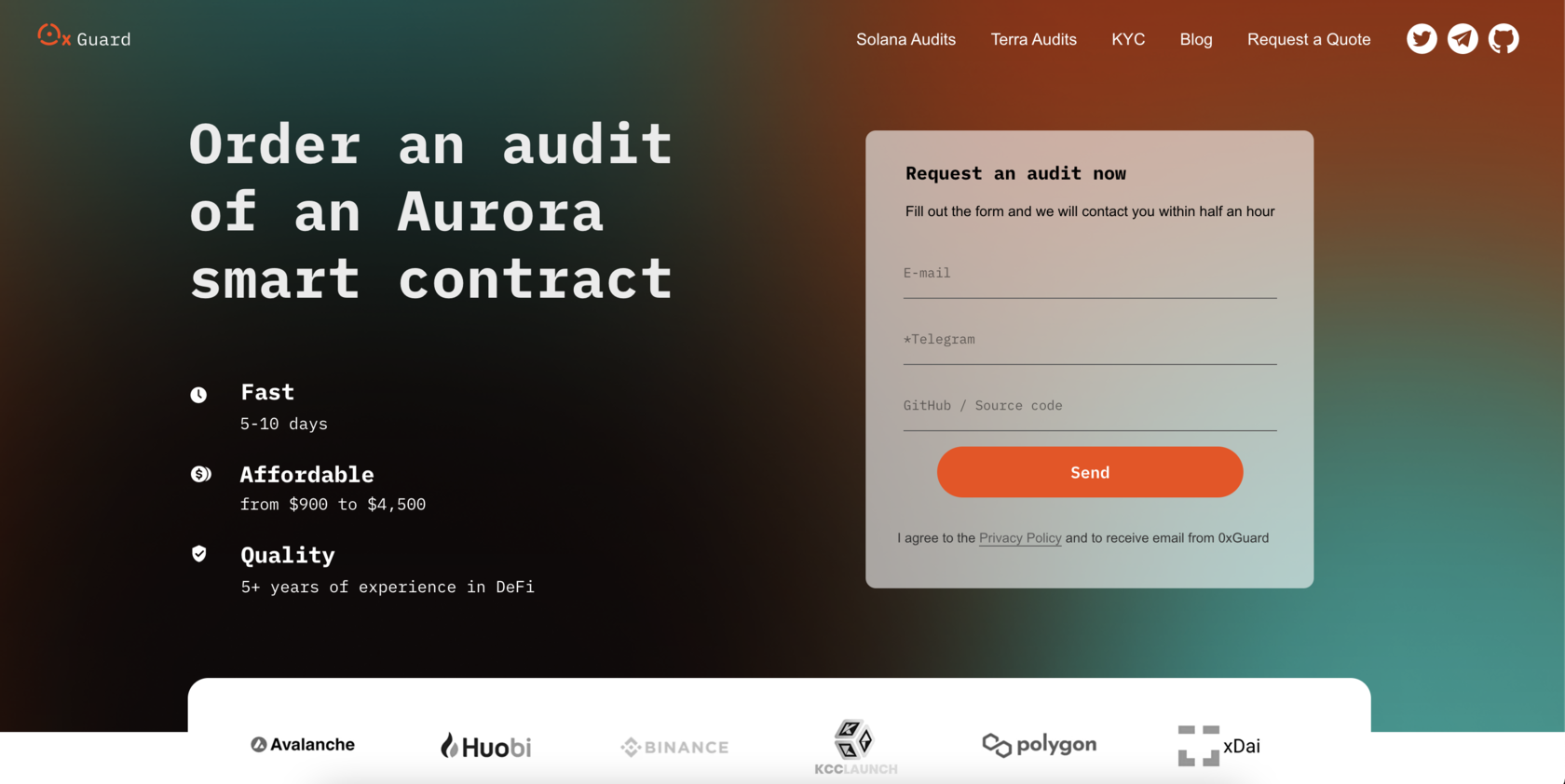 Aurora Audits - Get Aurora Security & Smart Contracts Audit
