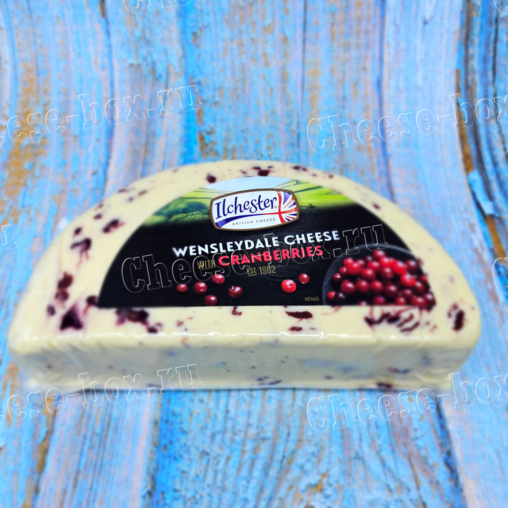 Полутвёрдый сыр Ильчестер Уэнслидейл с клюквой (Ilchester Wensleydale ...