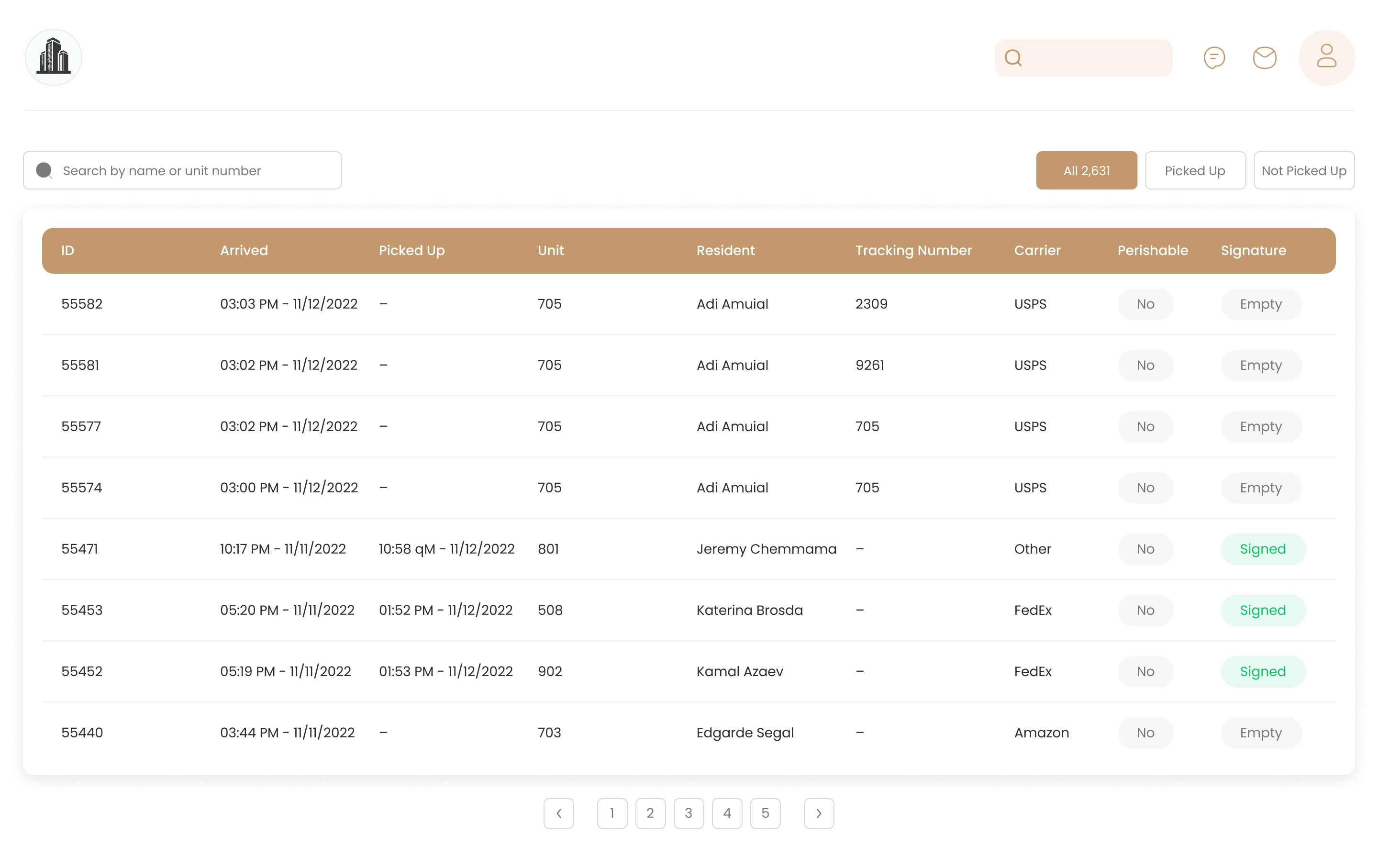 Package management software for apartments, offices, and hotels. Full ...