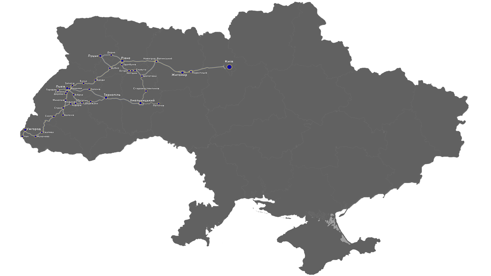 UkrMap - Карта України для Euro Truck Simulator 2