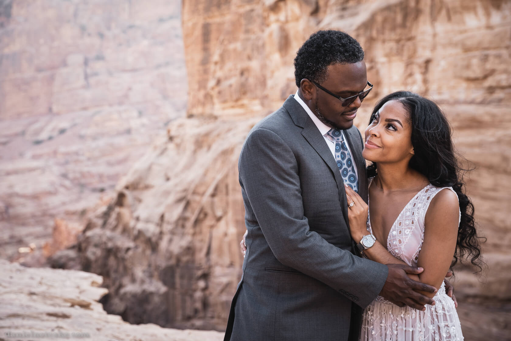 Elopement in Petra Jordan - Destination Wedding in Jordan