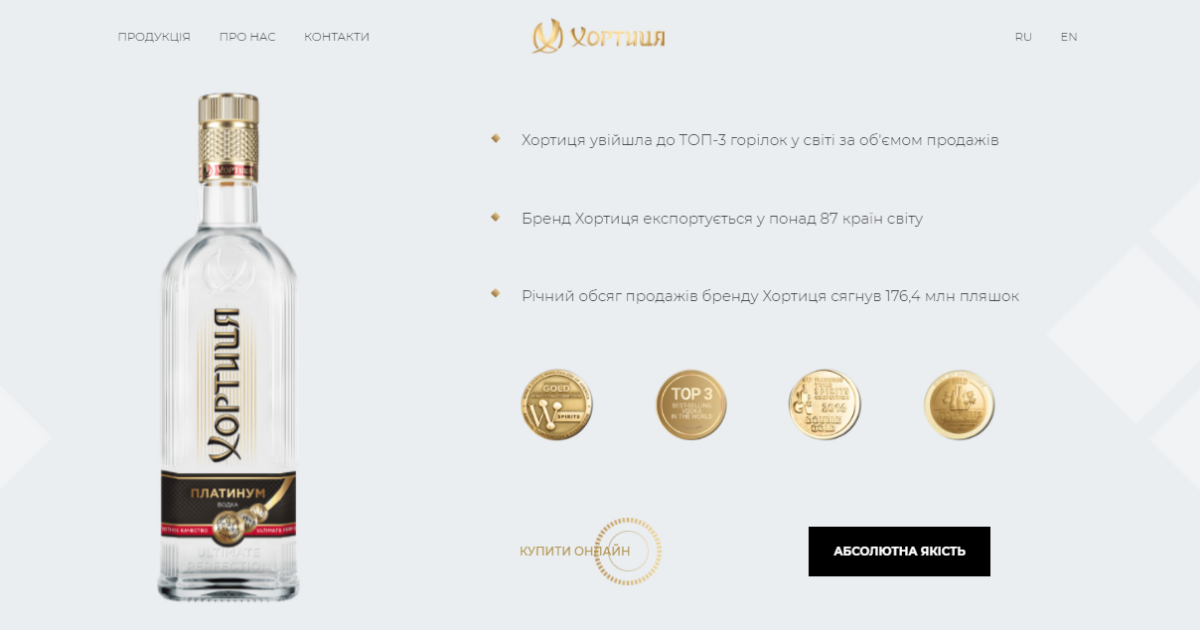 Vodka Khortytsa | Official site of the manufacturer