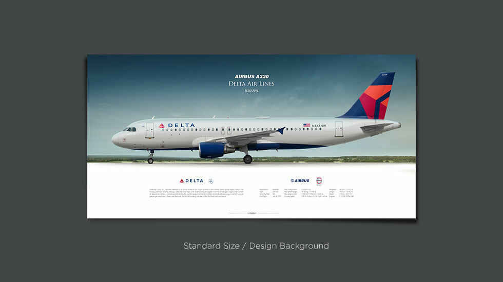 Delta Air Lines Airbus A320 N364NW | Aviaposter