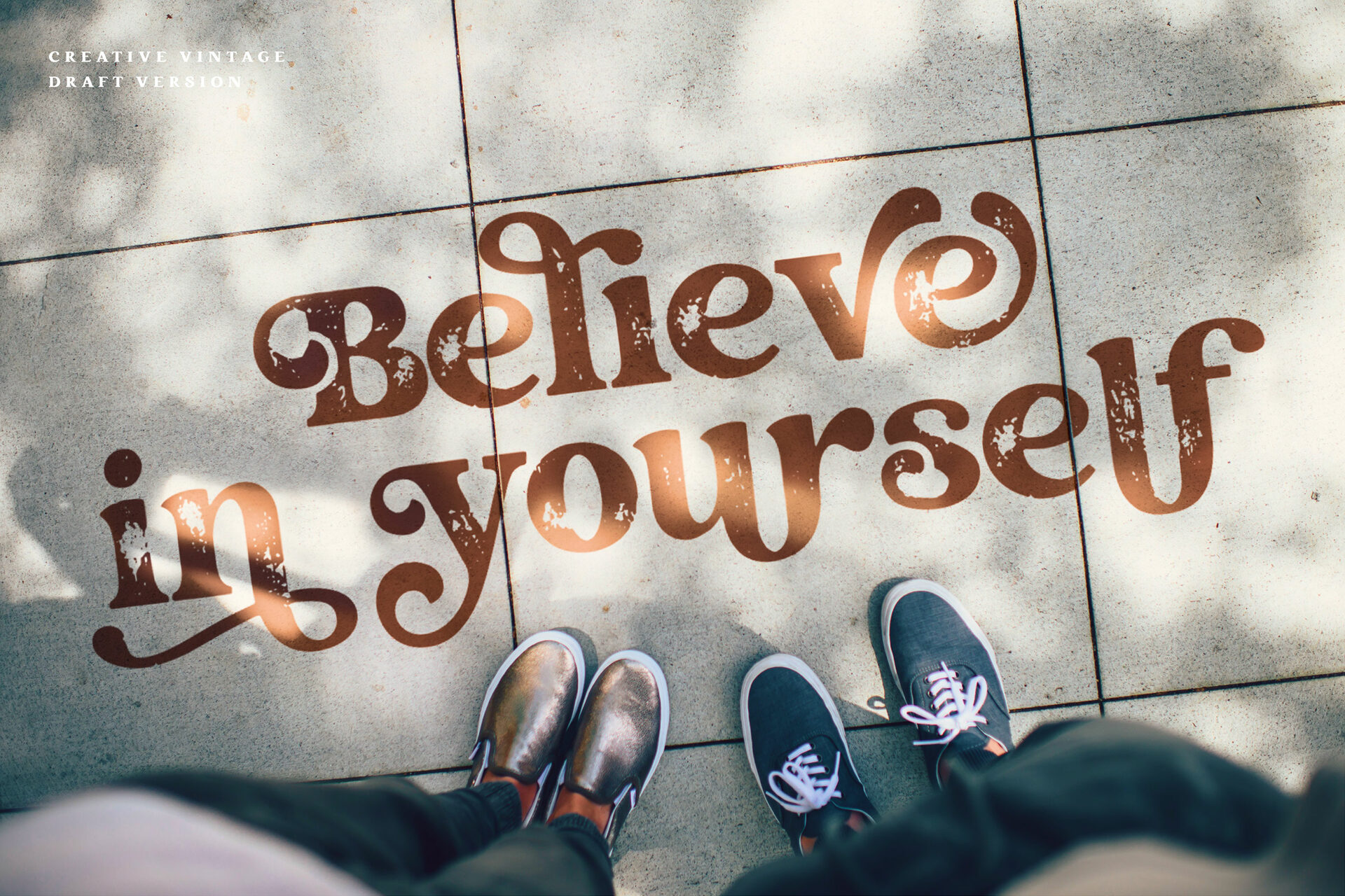 Creative Vintage Font | Serif Fonts - Blessed Print