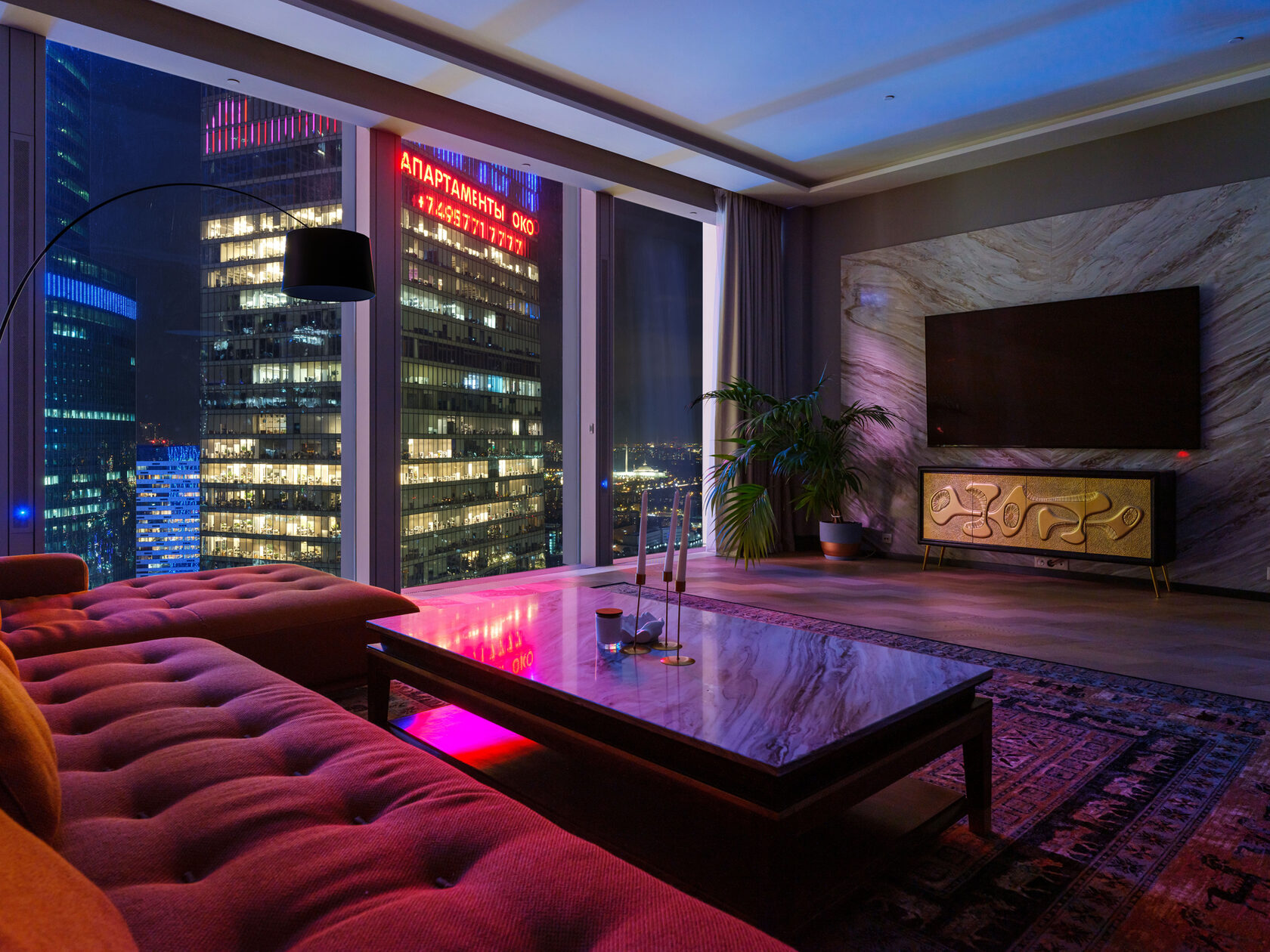 Башня Neva Towers, 42 этаж, аренда апартаментов в Москва-Сити