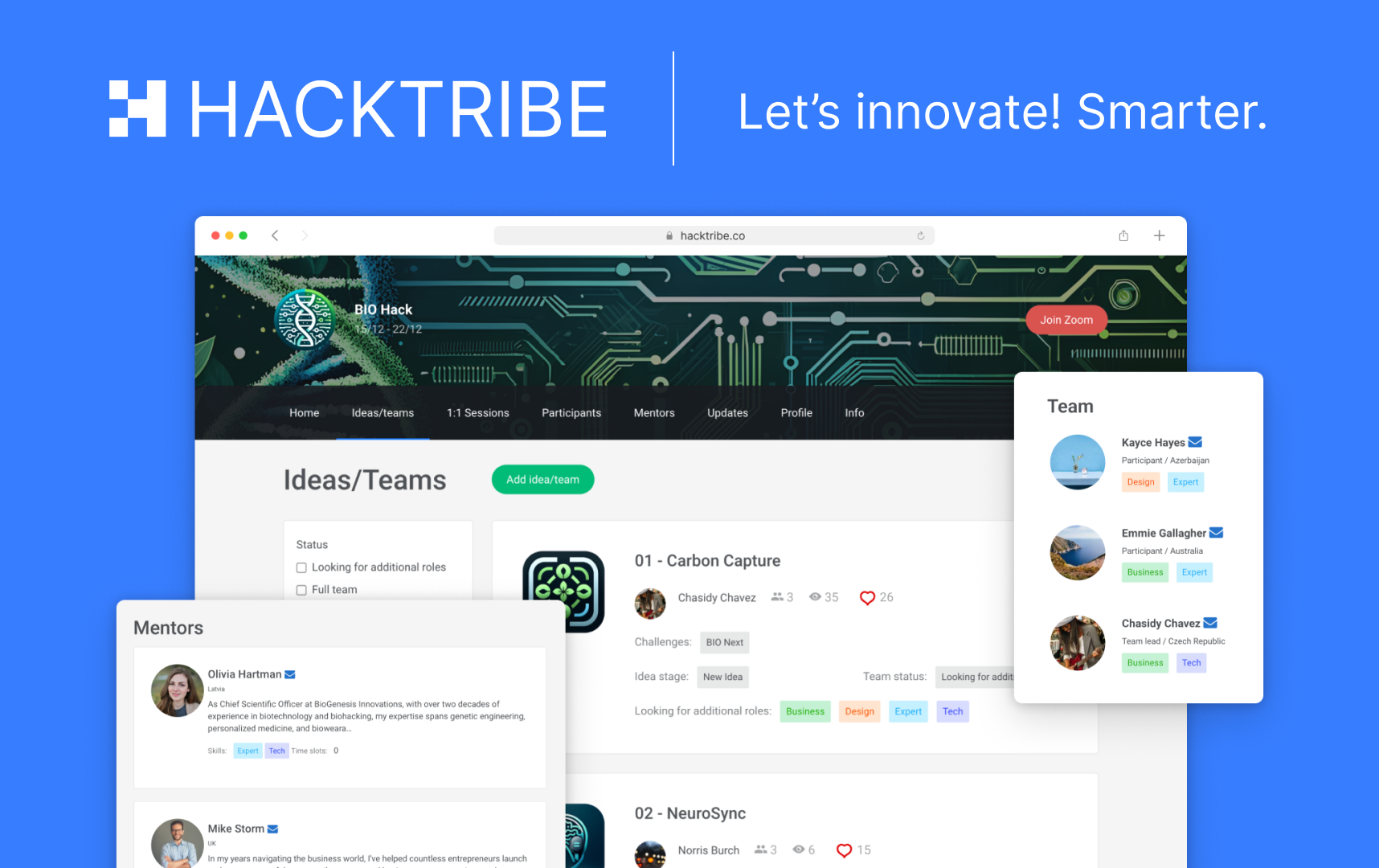 HackTribe - Innovation program and Hackathon management platform