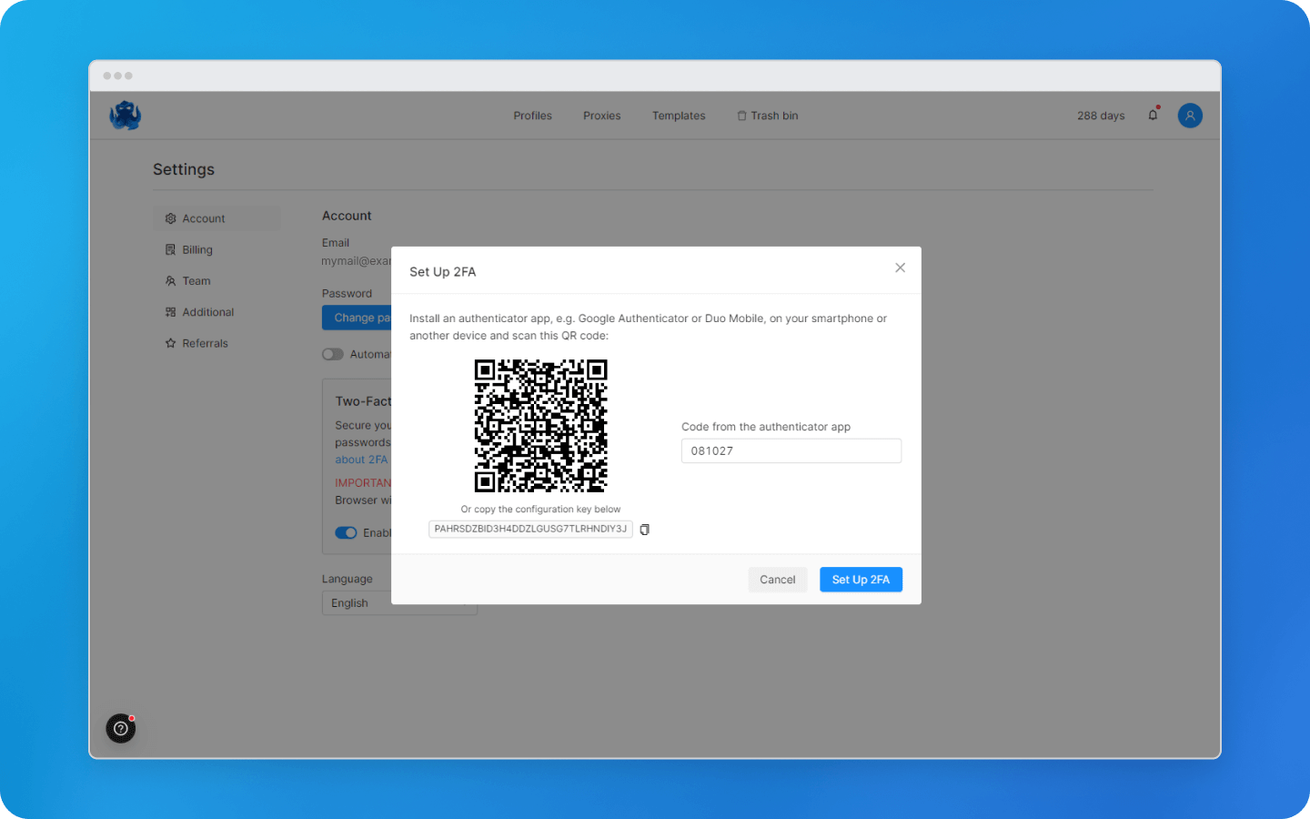 How to Set Up Two-Factor Authentication in Octo Browser