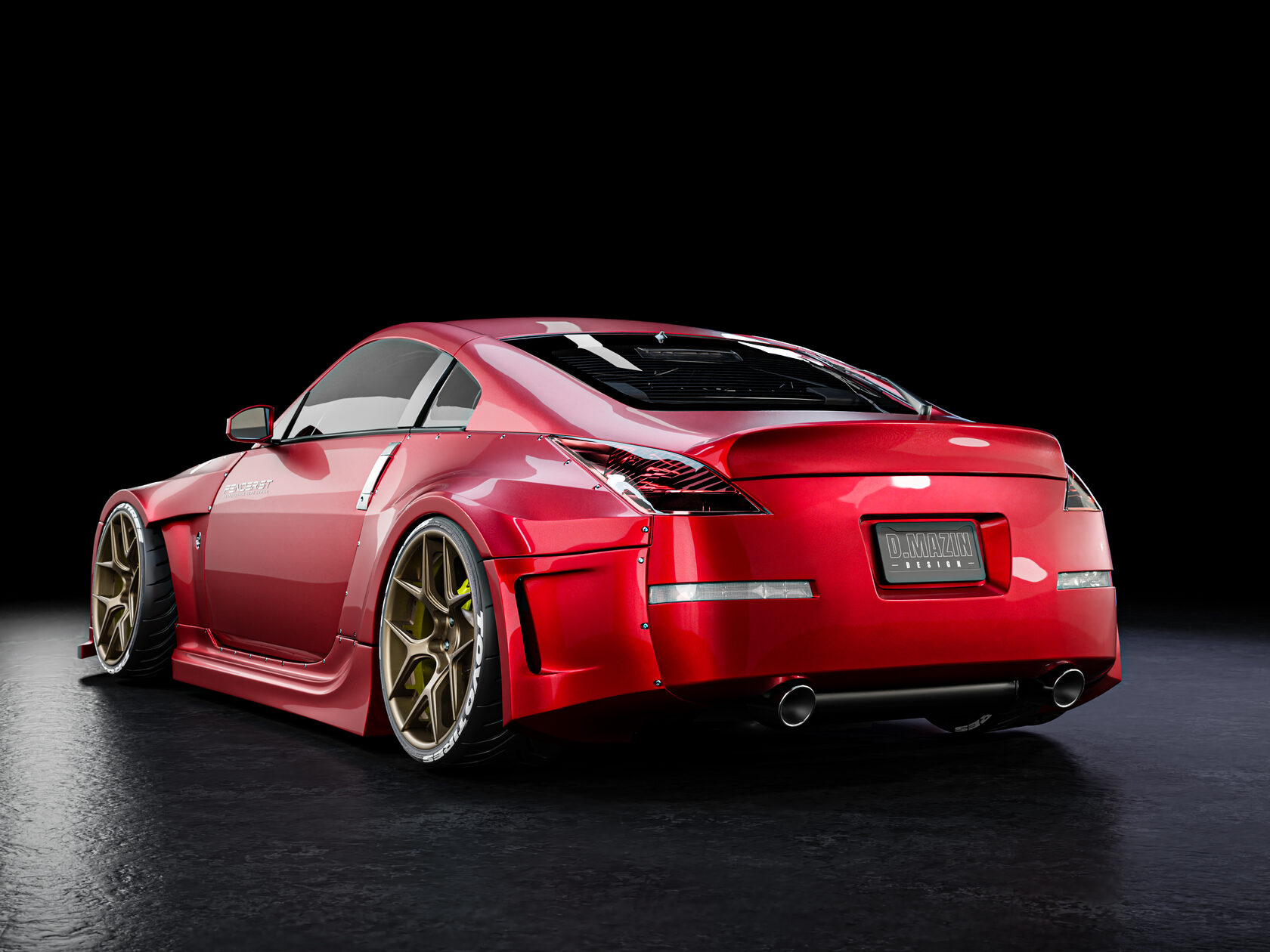 FENDERIST SPEC S FENDER FLARES Set / WIDE BODY KIT NISSAN 350Z ...