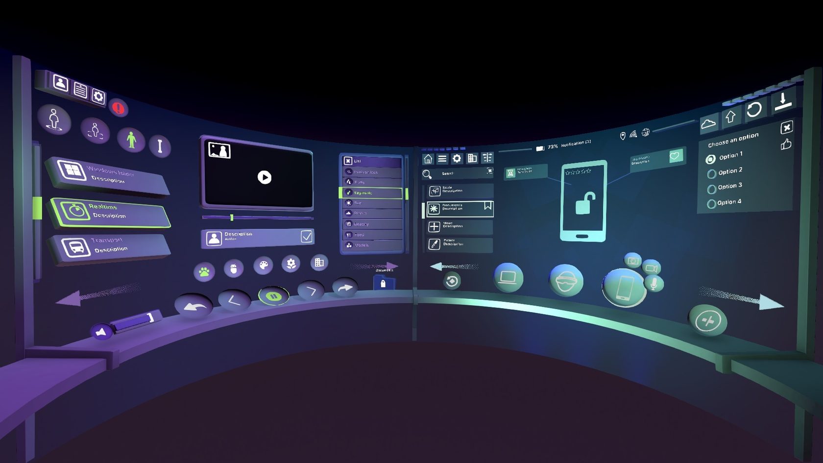 New UI Example scene