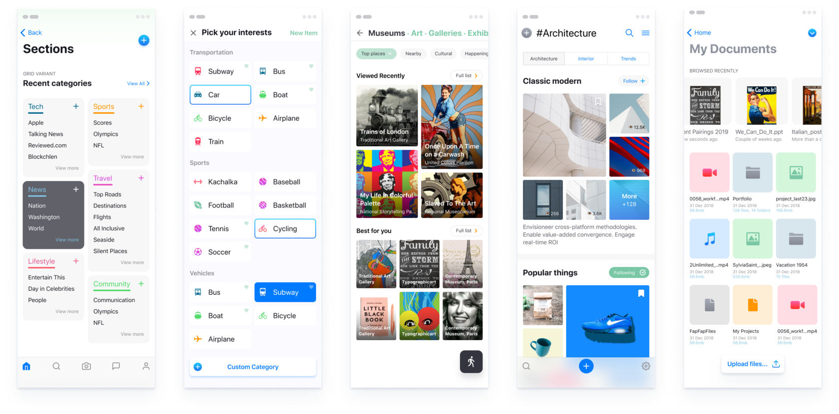 iOS design kit - Figma templates and UX patterns. Dark & Light