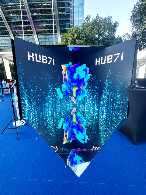 LED video corner rental, LED screen for rent in Dubai, Video corner