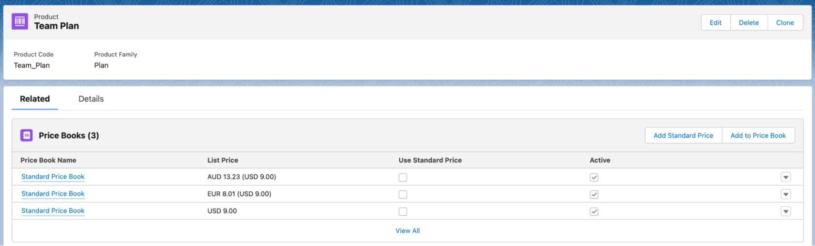 Standard Objects in Salesforce Sales Cloud