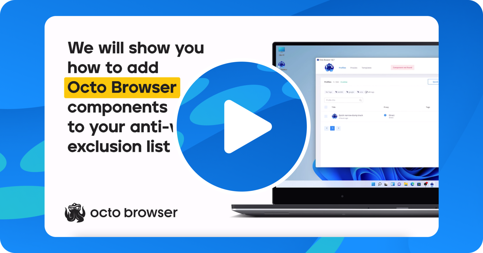 How to add Octo Browser components to anti-virus exclusion list