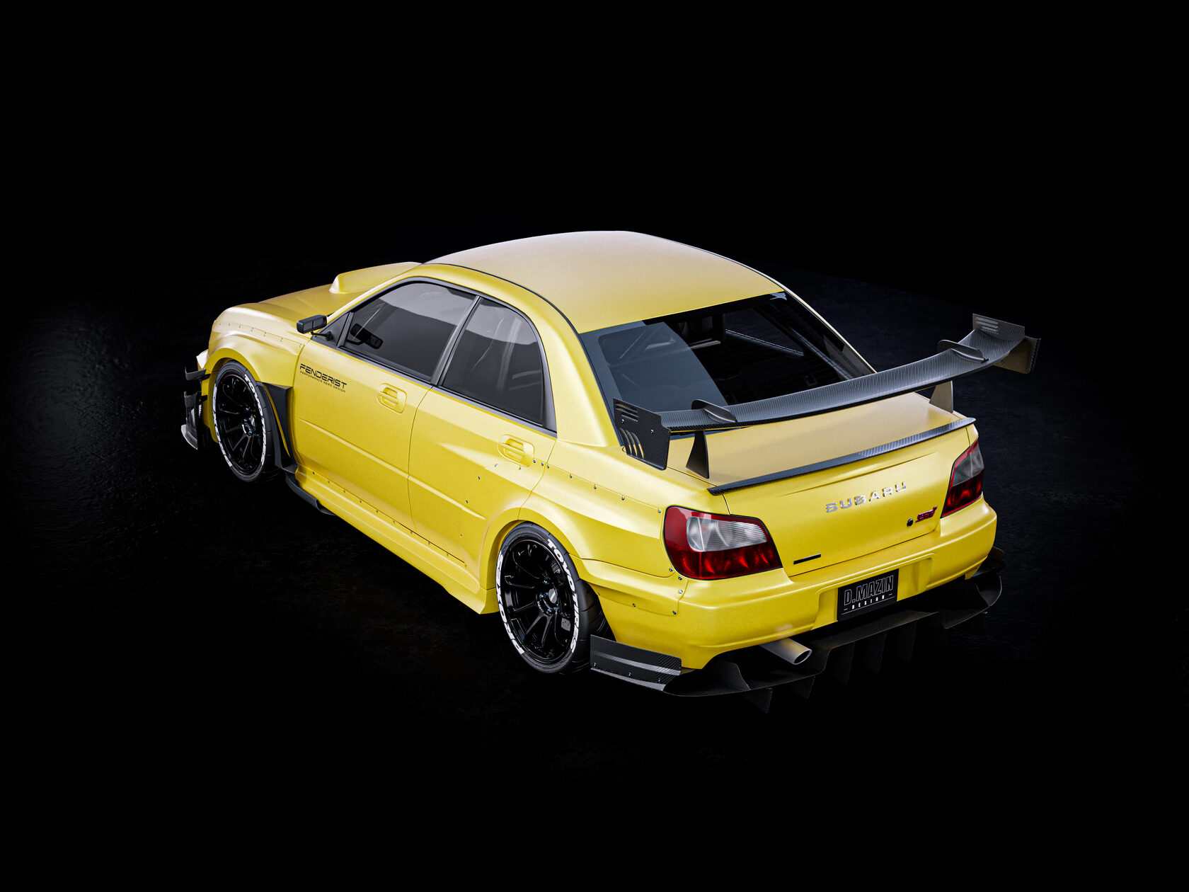 FENDERIST SPEC R Full Set ver 2.0 / WIDE BODY KIT SUBARU IMPREZA WRX (GDA) / WRX STI (GDB) 00-03