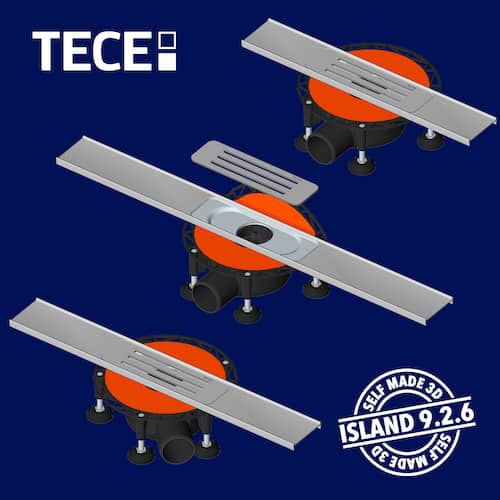 3D-модель комплекта для установки дренажного профиля TECElineo