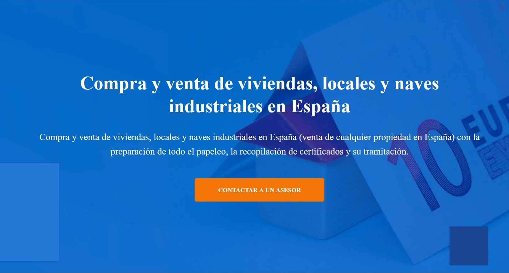 Compra y venta de viviendas, locales y naves industriales en España