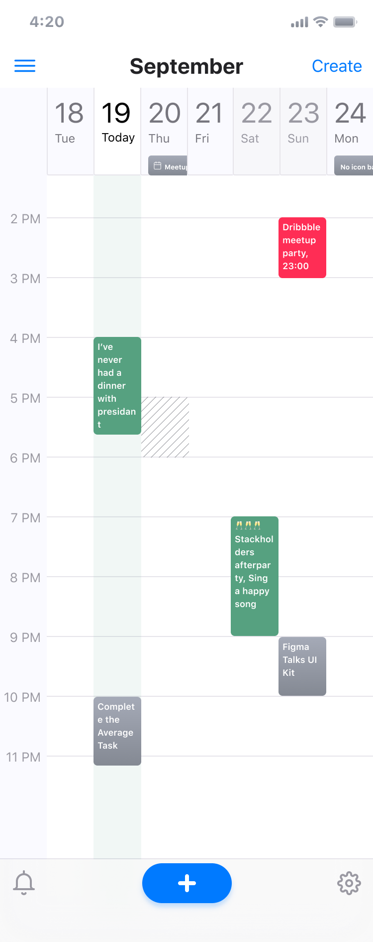 Calendar, Events, Pickers - Figma iOS UI kit