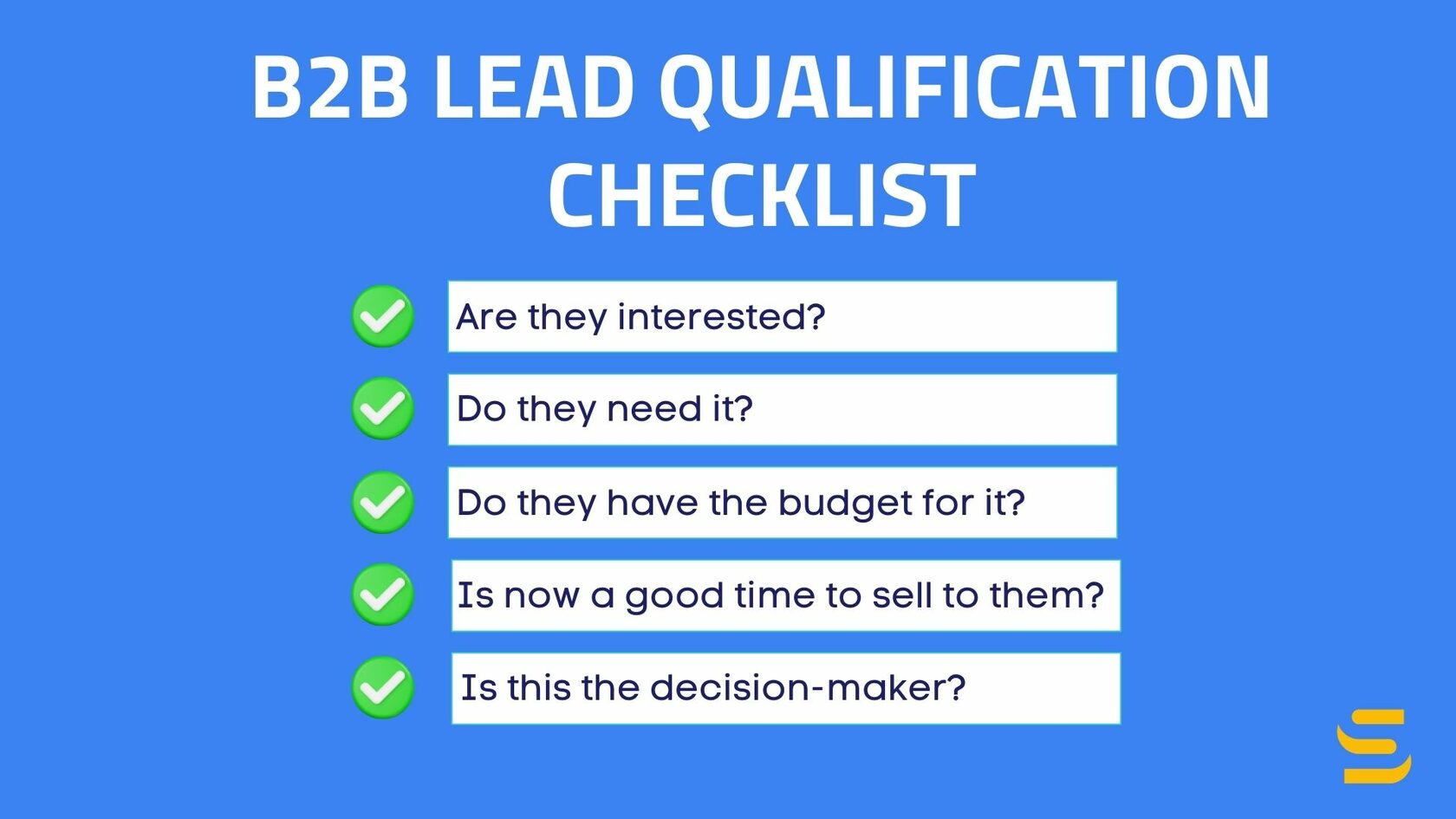How to Qualify B2B Leads