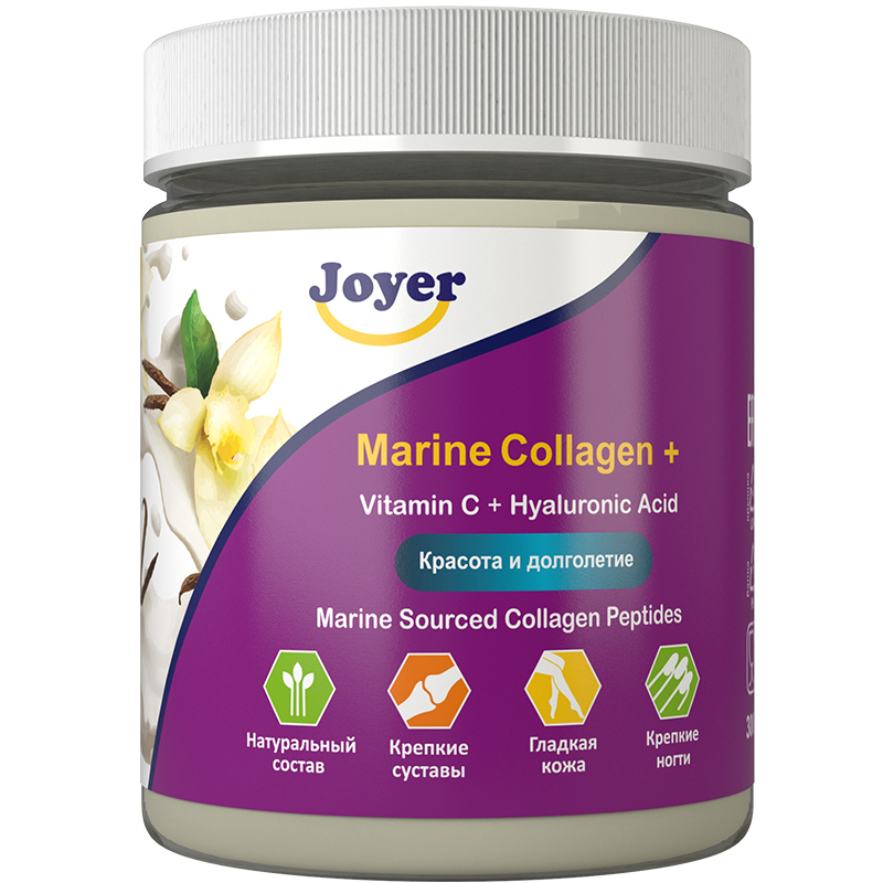 Морской коллаген (Marine collagen+) с витамином С со вкусом ванили купить от производителя Joyer ...