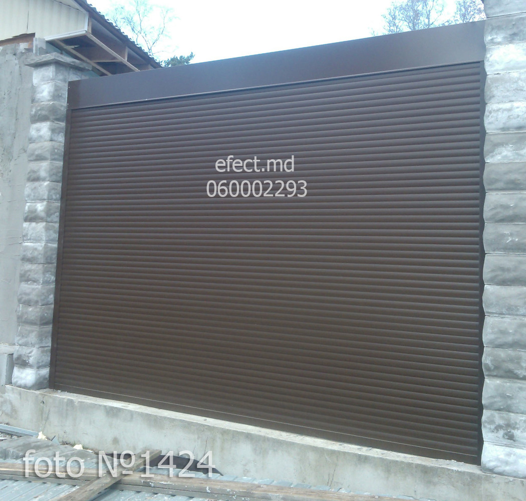 Porți rolete automatizate pentru intrare în curte, poze. Fabrica de ...