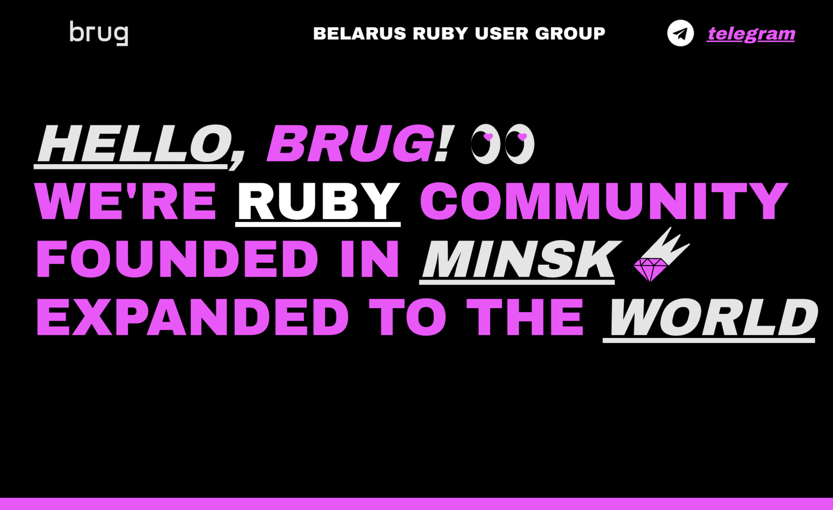 BRUG - Belarus Ruby User Group