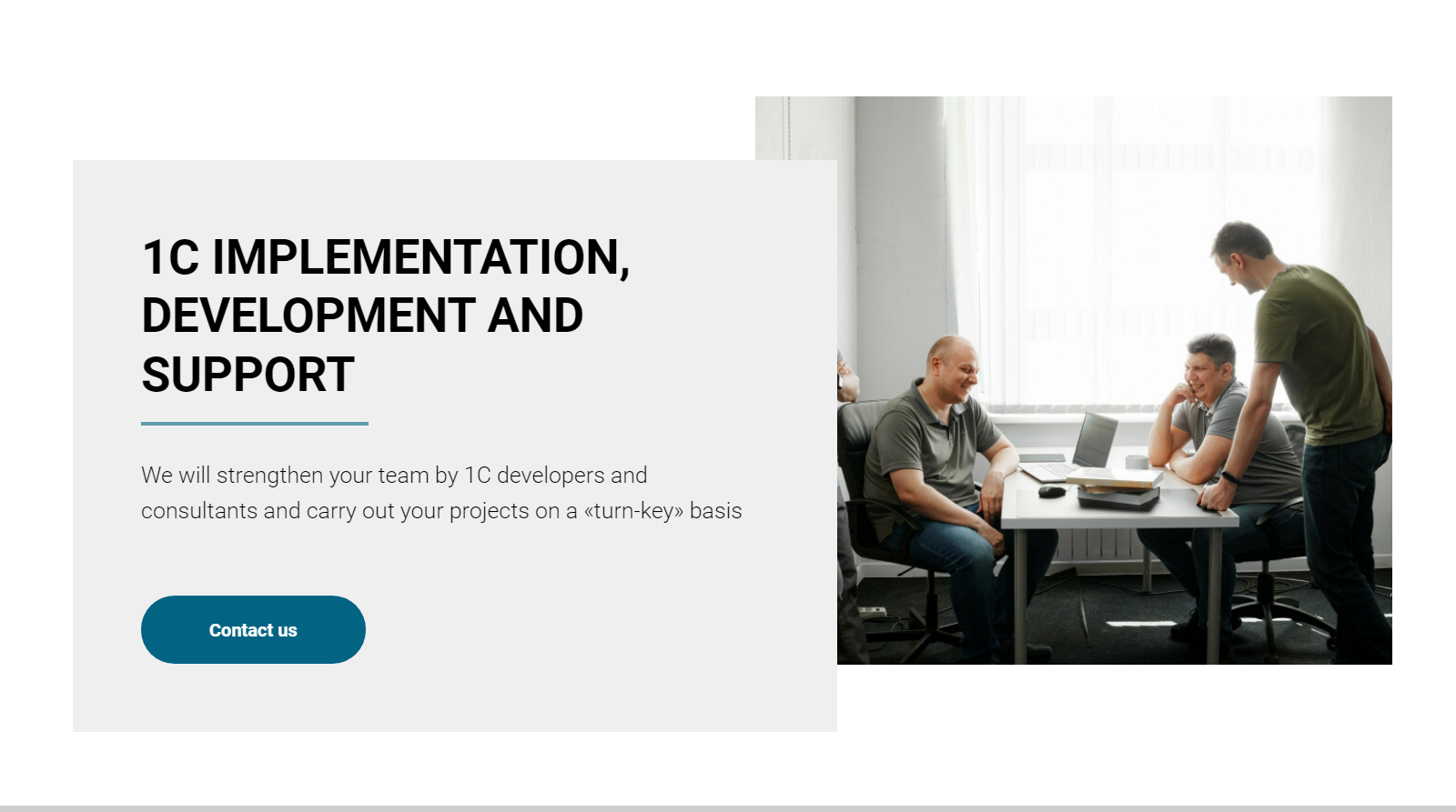 1C implementation, development and support