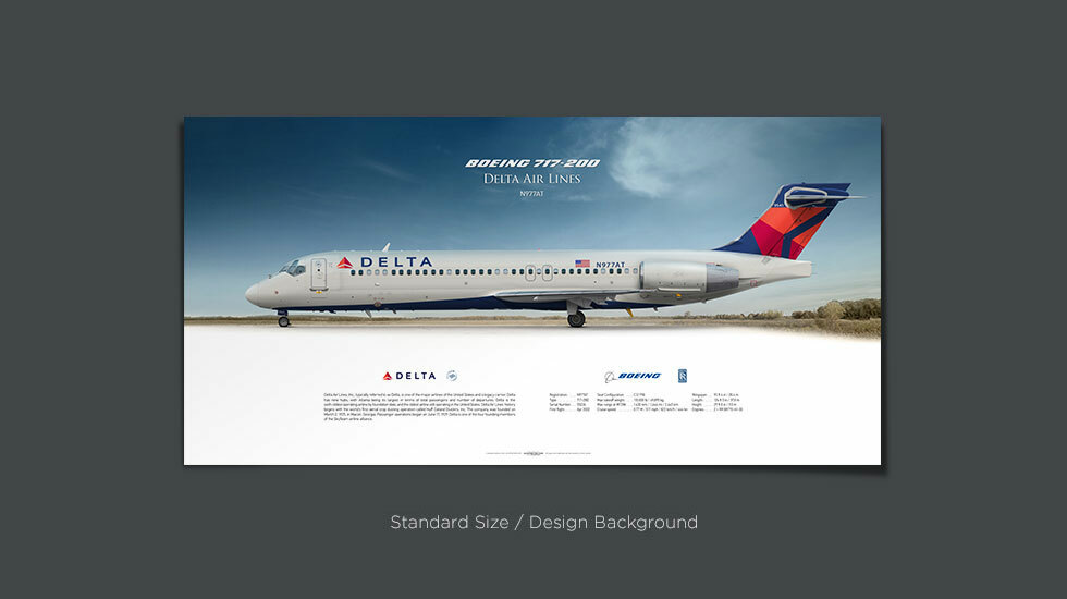 Delta Air Lines Boeing 717-200 N977AT | Aviaposter