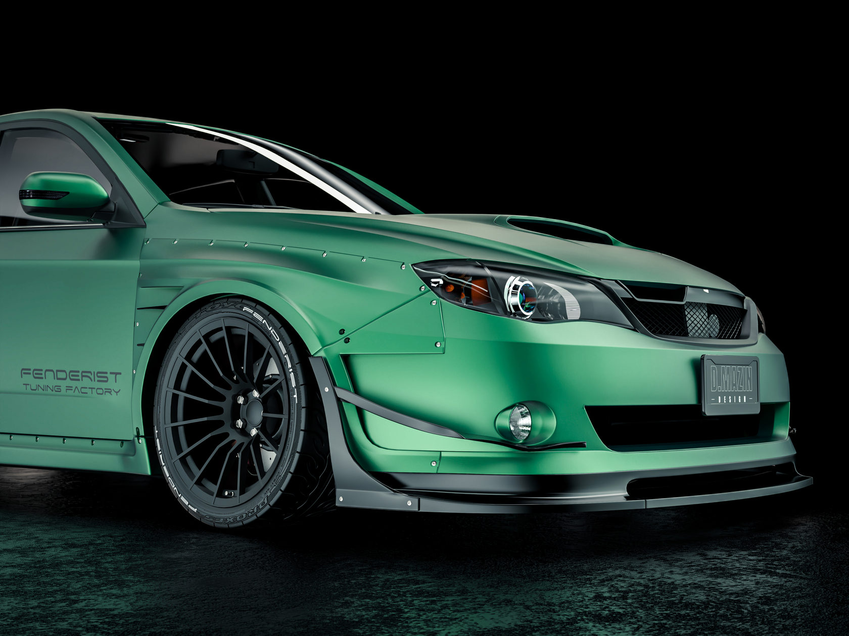 BUMPER CANNARDS SUBARU IMPREZA GT/WRX GE 07-12