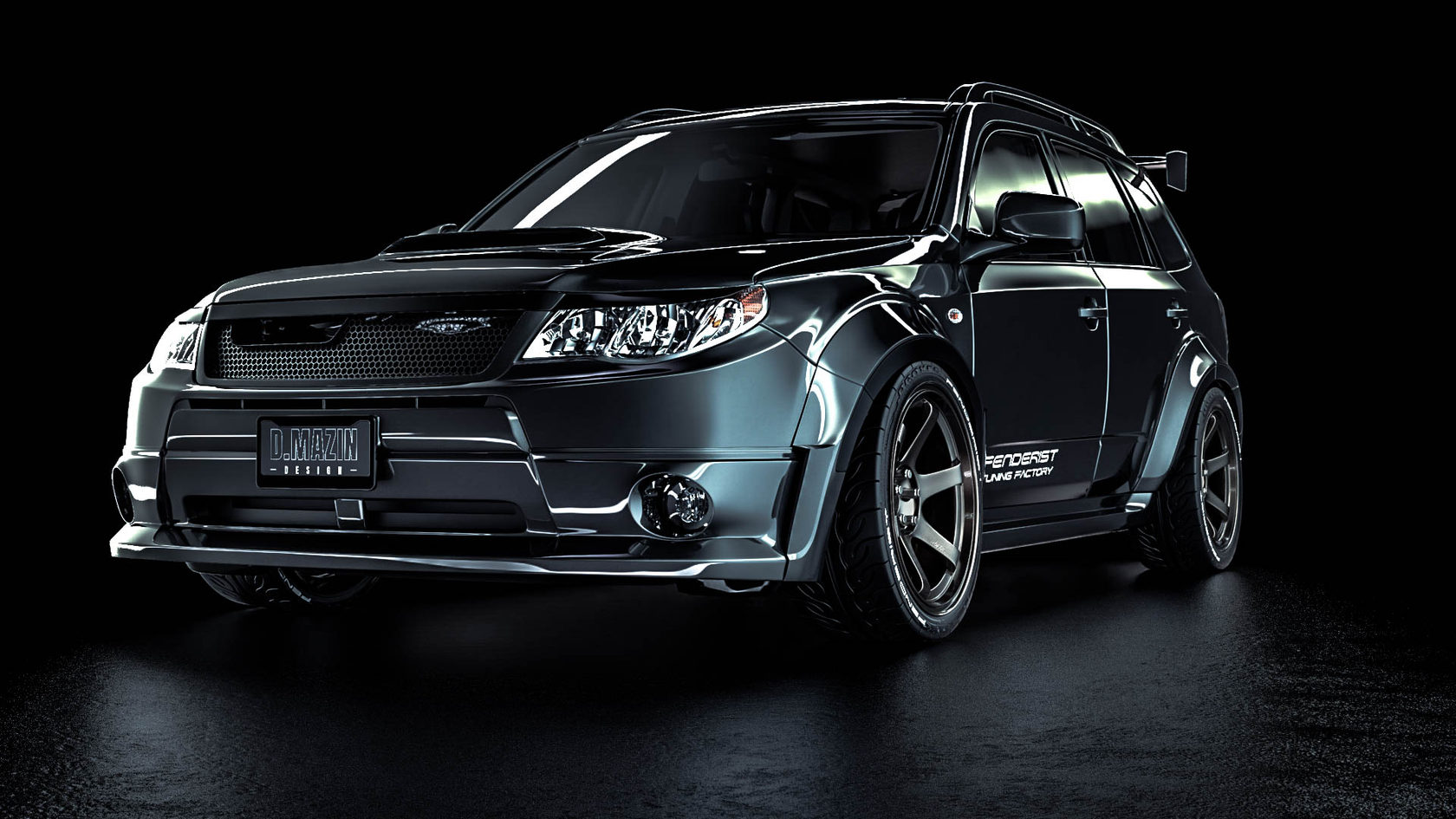 FENDERIST SPEC S Fender Flares Set vs Lips / WIDE BODY KIT SUBARU ...