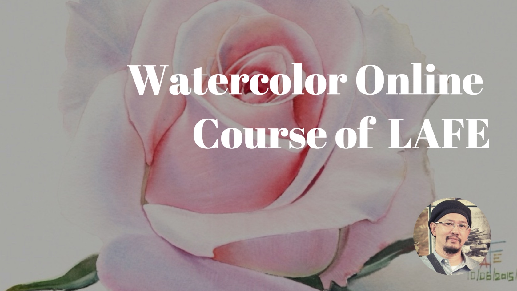 La Fe teaches watercolor painting of roses