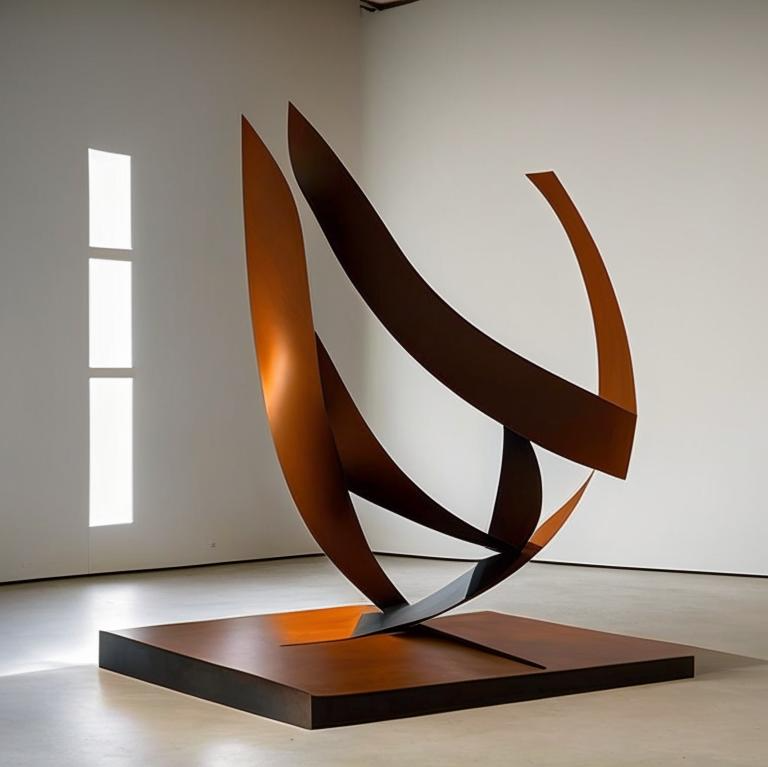 Outdoor kinetic metal and steel garden sculpture for sale |art-hit.com
