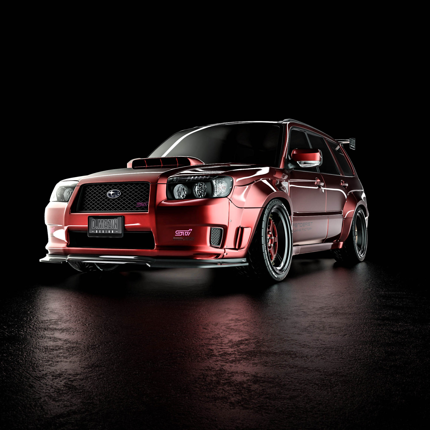 FENDERIST SPEC S Fender Flares Set Ver.1.1 / WIDE BODY KIT SUBARU ...