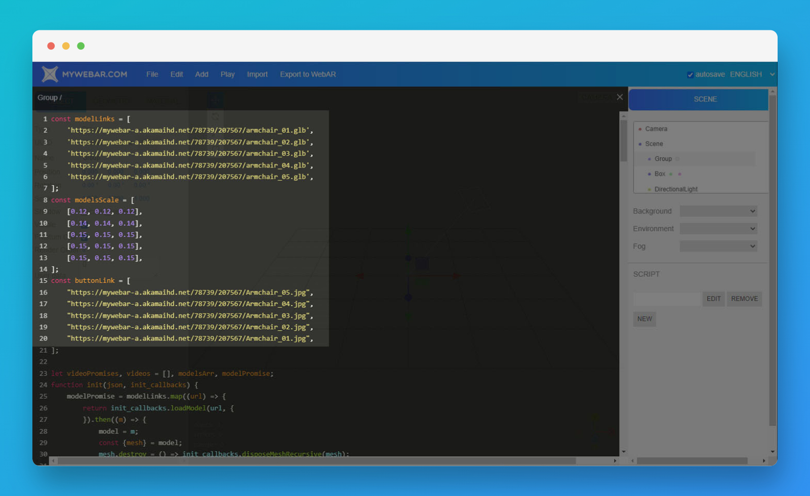 Design a Scrollable Menu