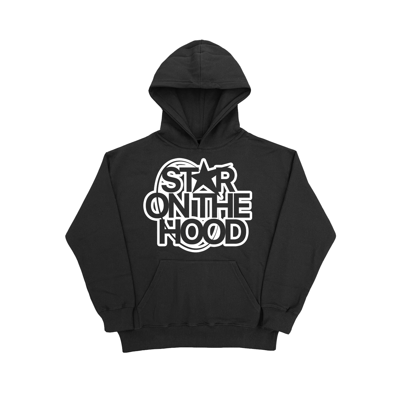 "Star On The Hood" Garment Dyed hoodie