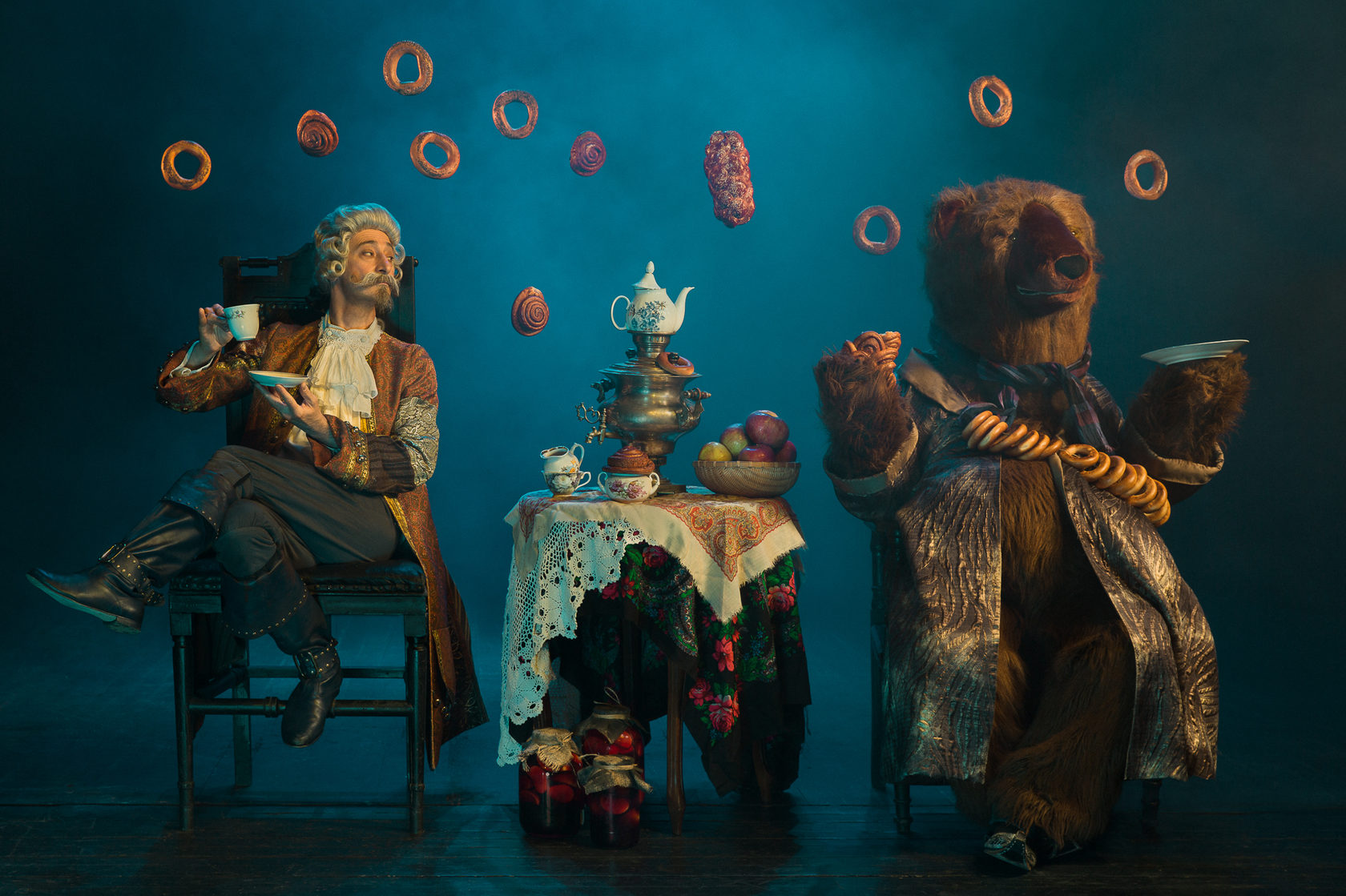 Andrei Kovalev: Baron Munchausen key visuals for the Fomenko Theatre