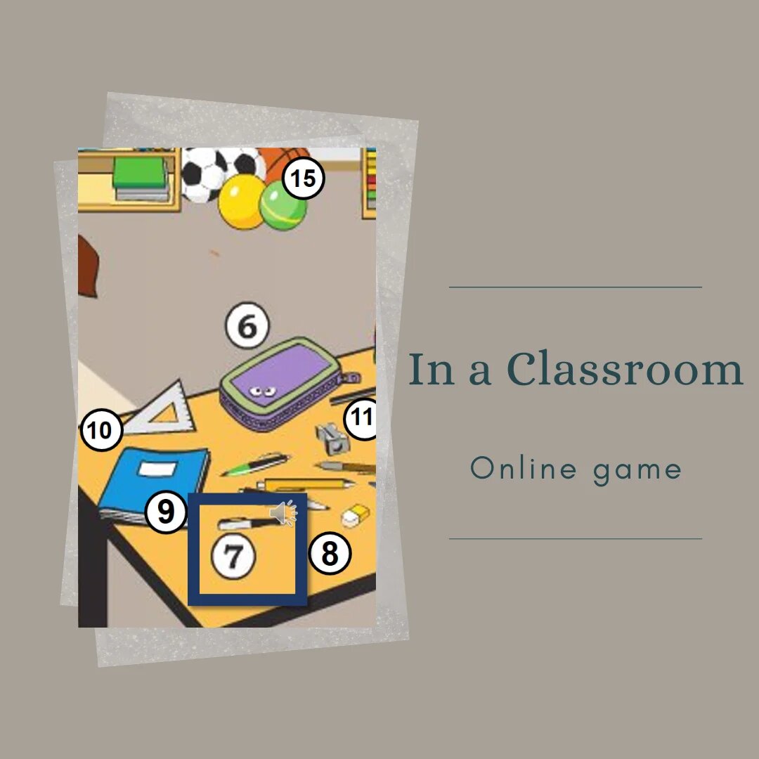School Supplies. ESL Online Game