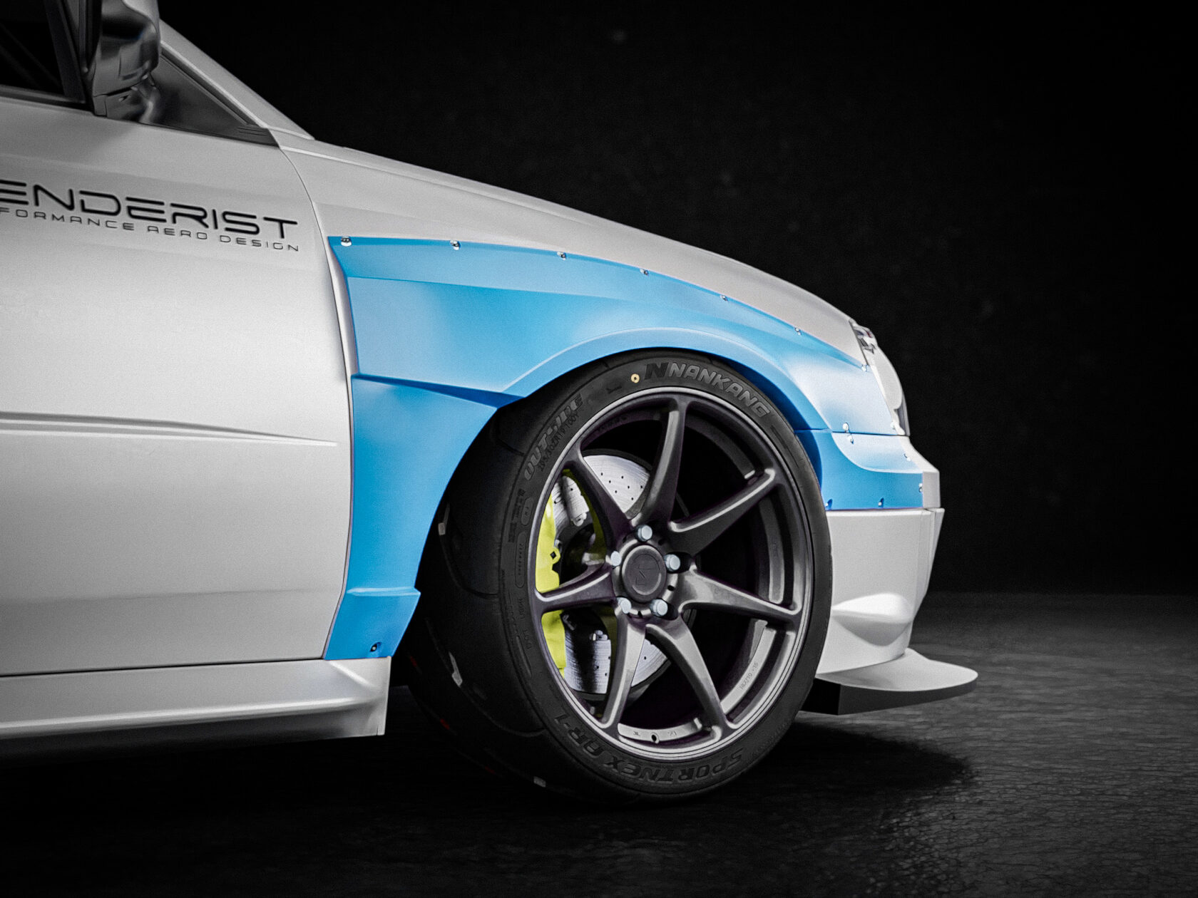 FENDERIST SPEC S Fender Flares Set / Wide Body Kit SUBARU IMPREZA WRX ...